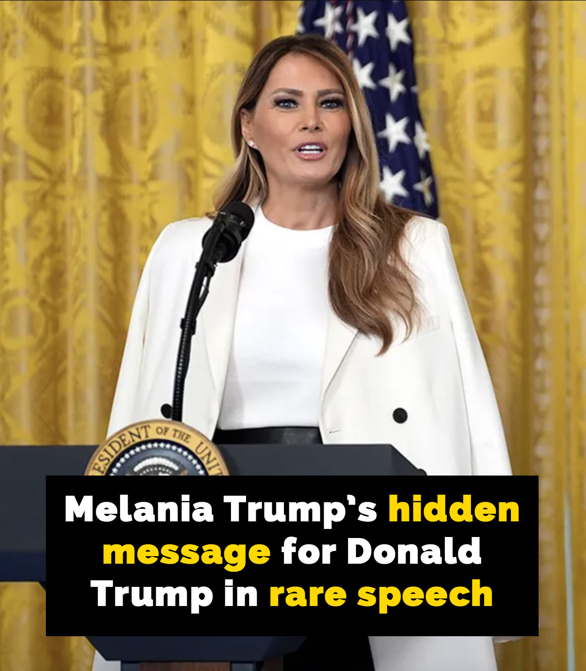 Melania Trump’s speech contains hidden message to Donald Trump ...